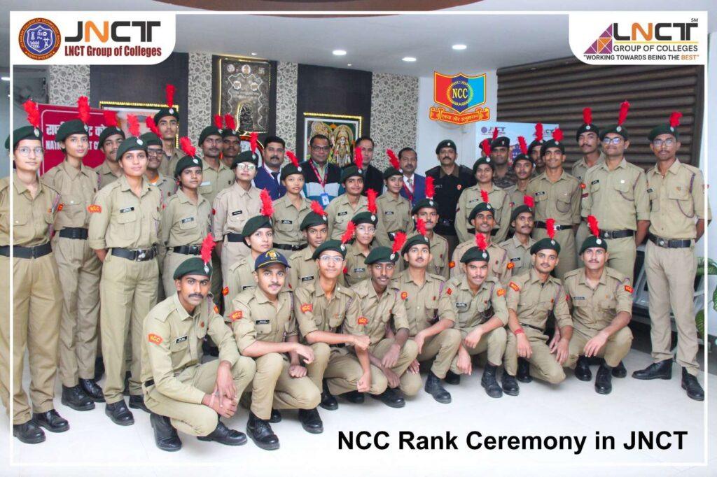 3rd Rank Ceremony for NCC Cadets Conducted in JNCT, Bhopal – JNCT Bhopal - LNCT Group of collages