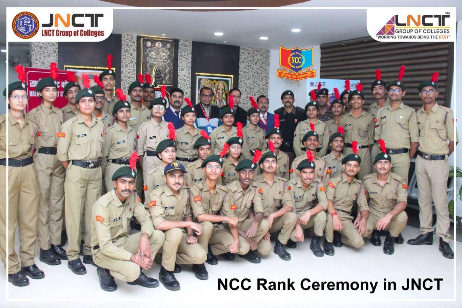 3rd Rank Ceremony for NCC Cadets Conducted in JNCT, Bhopal – JNCT ...